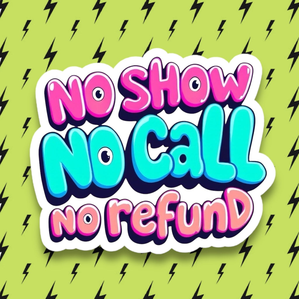 No Show Sticker | Frankenskins – Frankenskins Tattoo Practice Skin